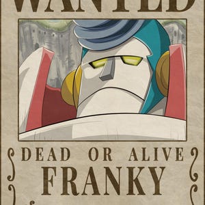 Franky Wanted Poster - Etsy