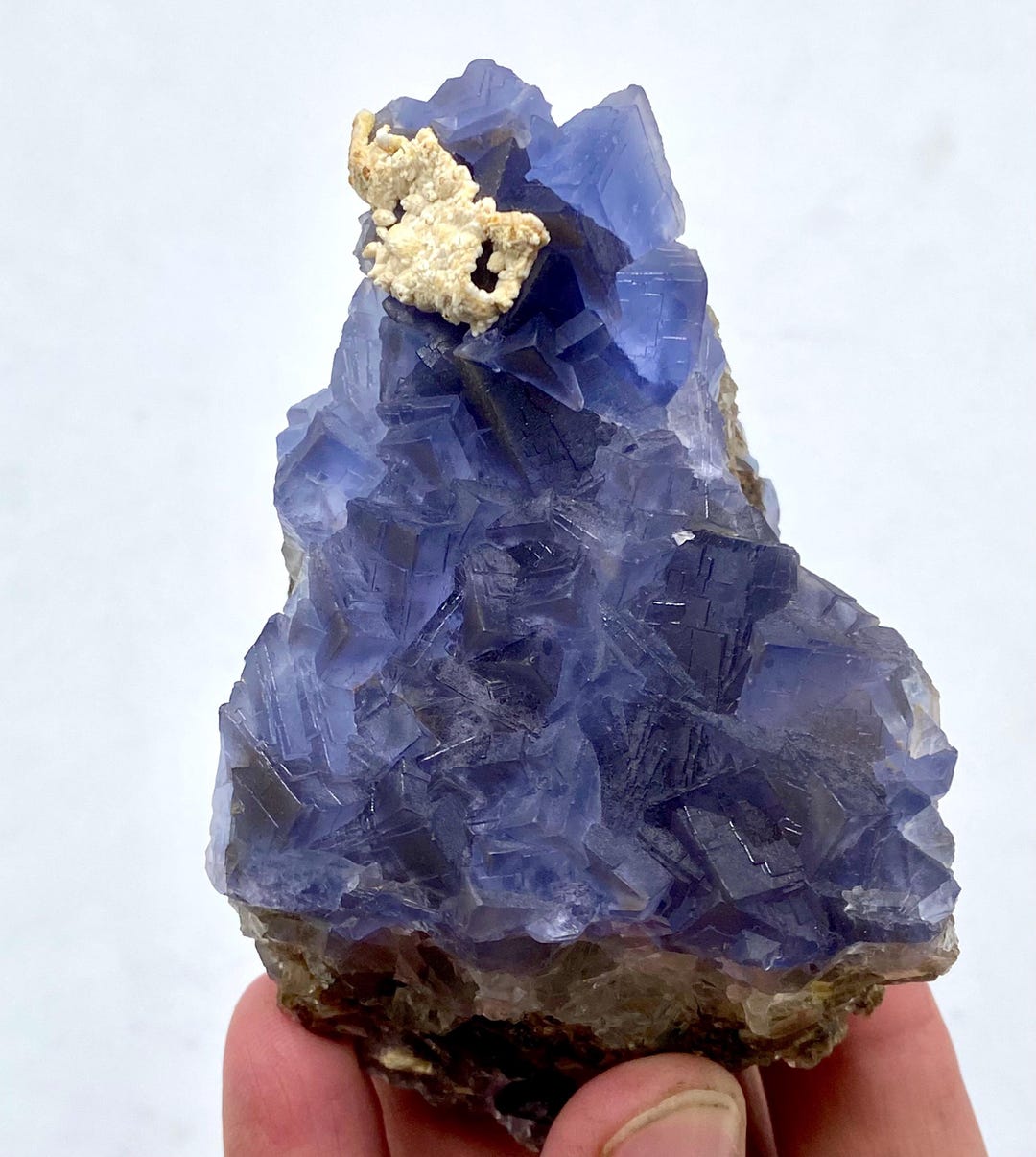 417gram Most Beautiful Natural Cubic Color Change Fluorite With Calcite ...