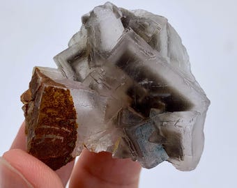 77 Gram Most Beautiful Natural Cubic Phantom Fluorite Well Terminated ...