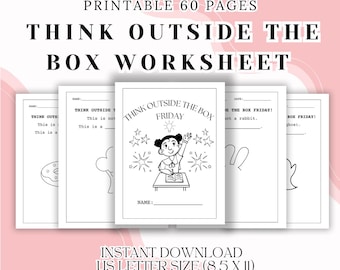 Think Outside the Box Sheets | Printable Worksheets | Preschool ...
