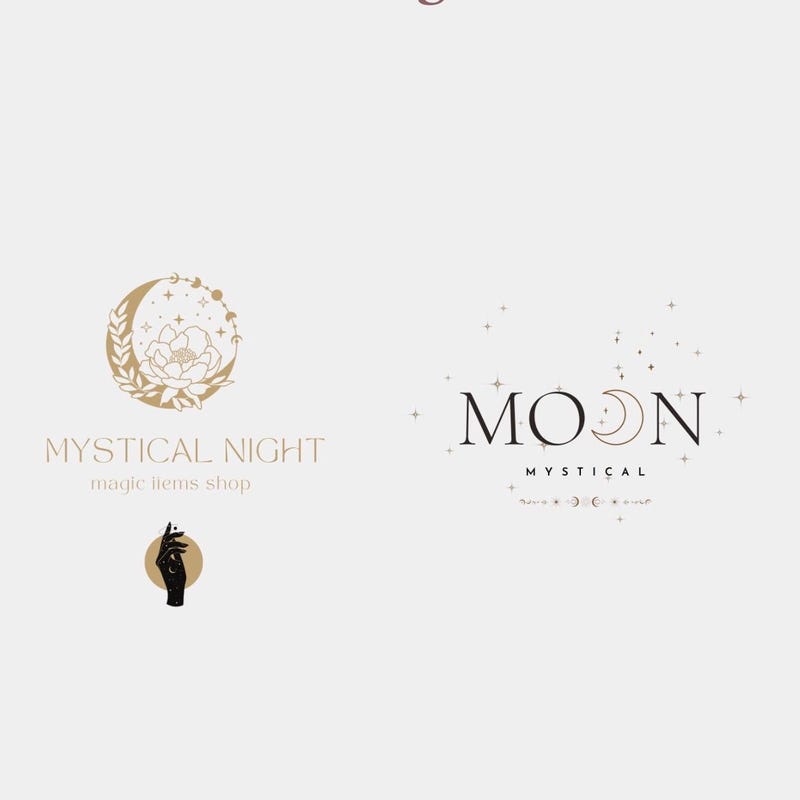 Moon Logo Design - Etsy