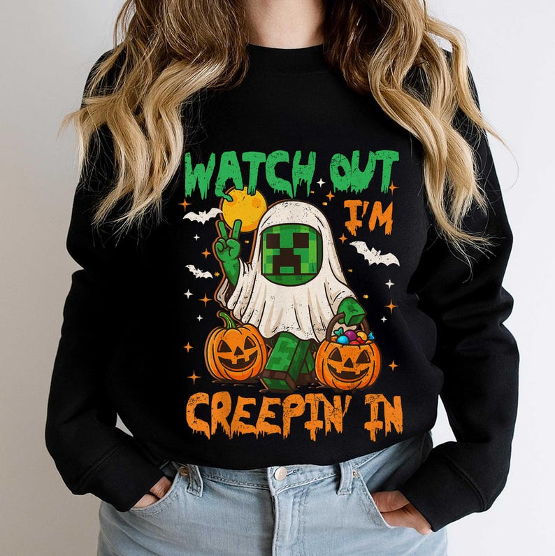 Halloween Ghost Creepin Digital File, Spooky Season Design - Etsy
