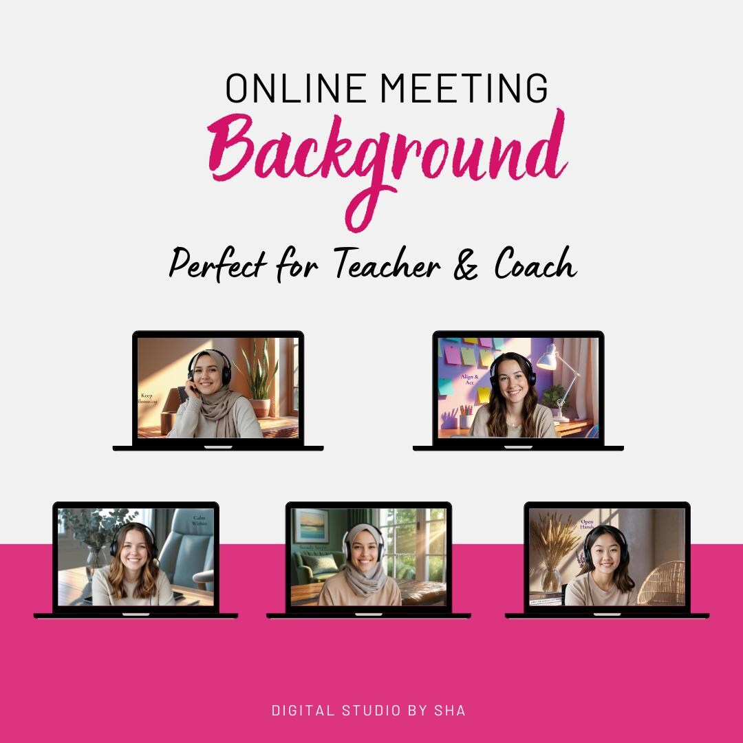 Zoom Backgrounds for Teachers & Coaches Positive Affirmation (instant ...
