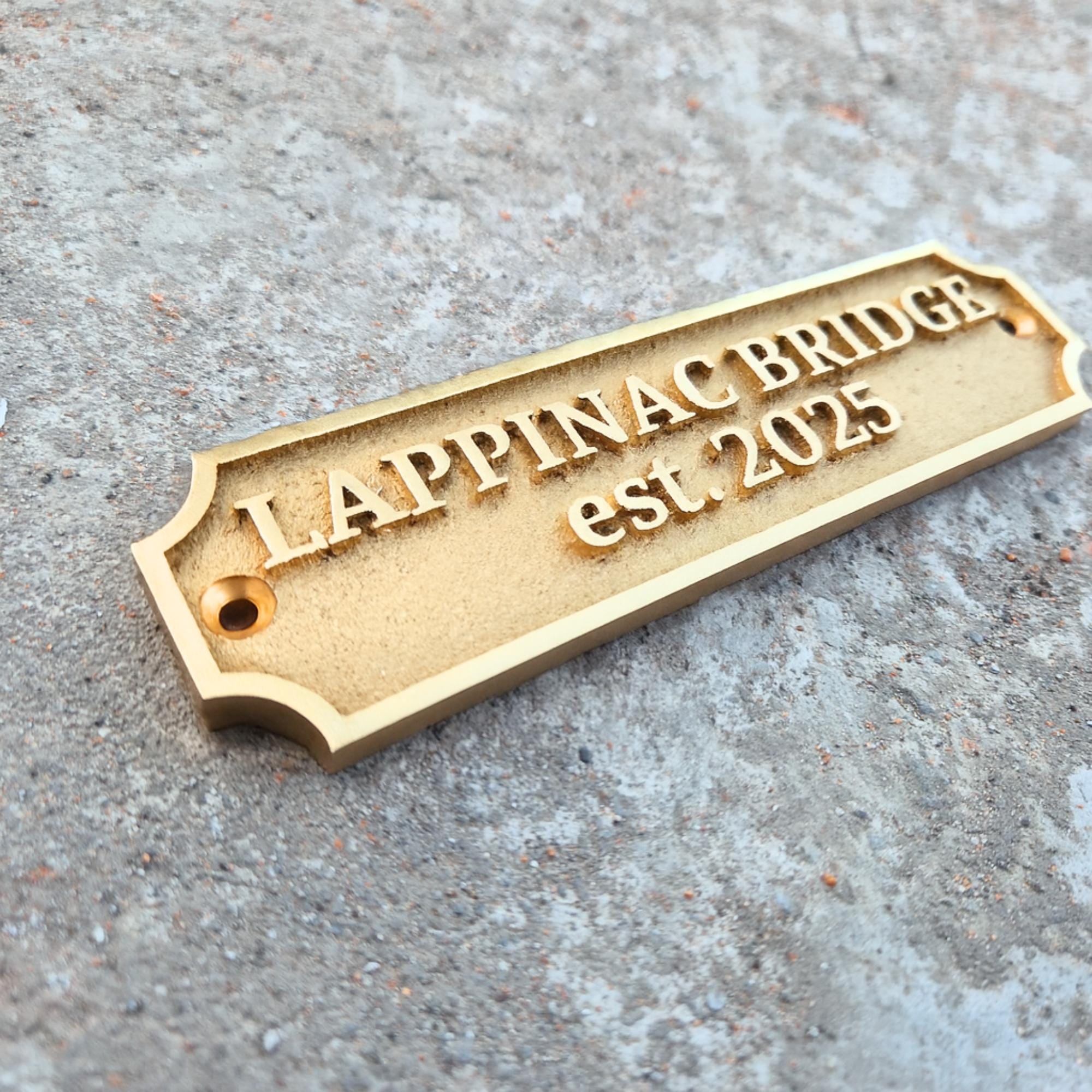 Custom Engraved Name Plaque – Personalized Metal Plaque Sign | Outdoor ...