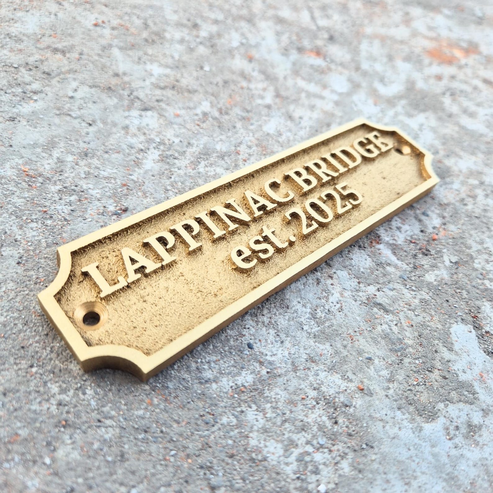 Custom Engraved Name Plaque – Personalized Metal Plaque Sign | Outdoor ...