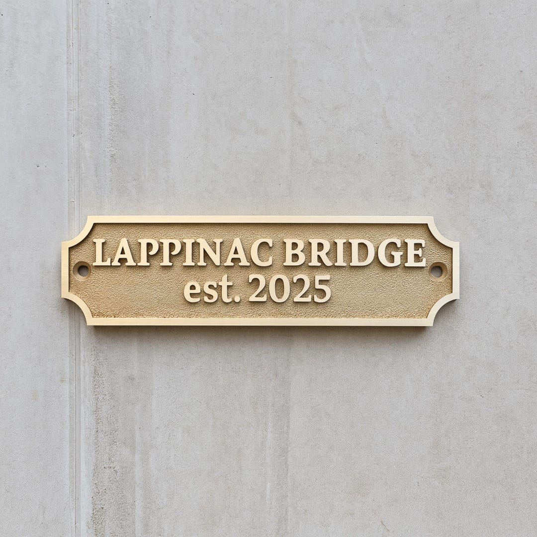 Custom Engraved Name Plaque – Personalized Metal Plaque Sign | Outdoor ...