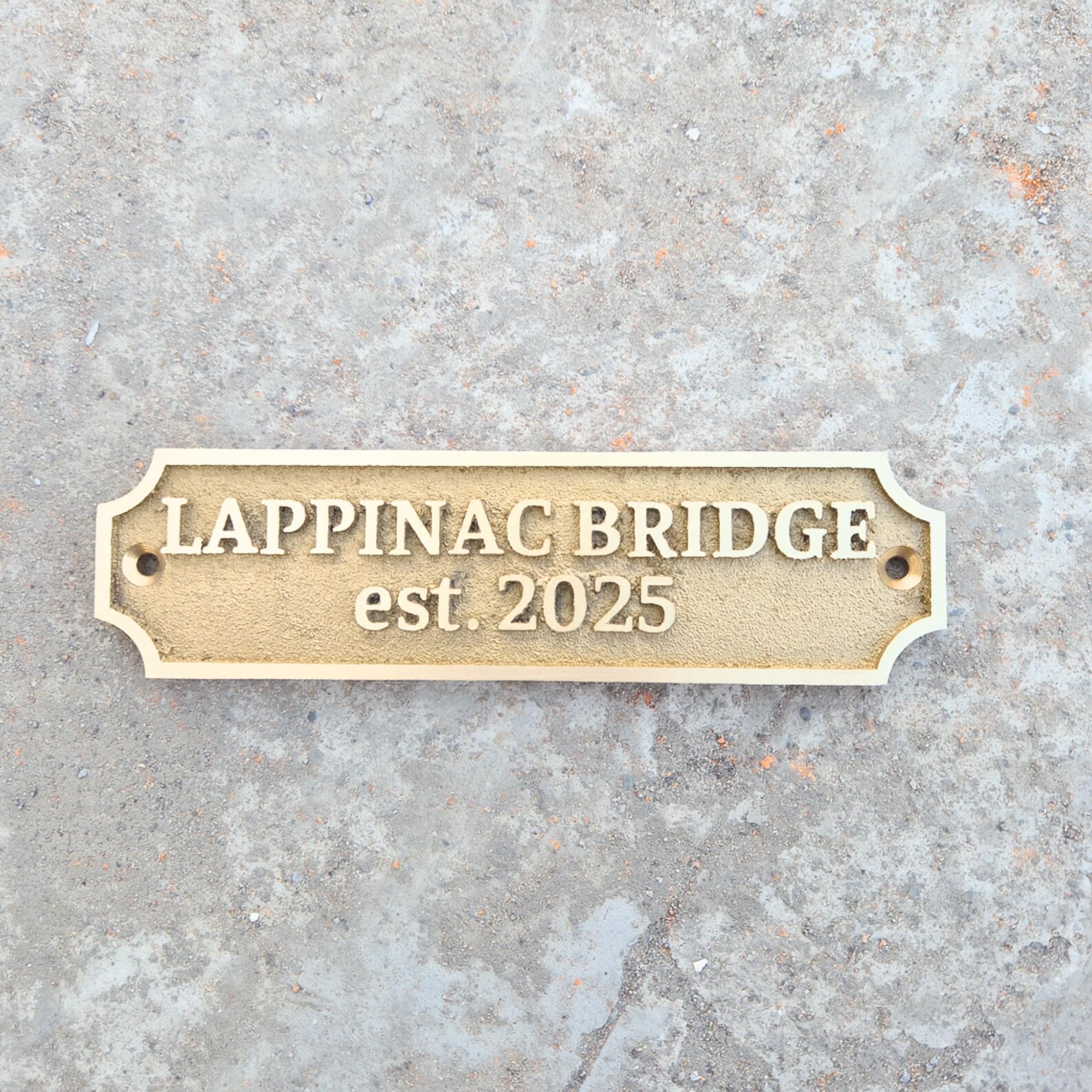 Custom Engraved Name Plaque – Personalized Metal Plaque Sign | Outdoor ...