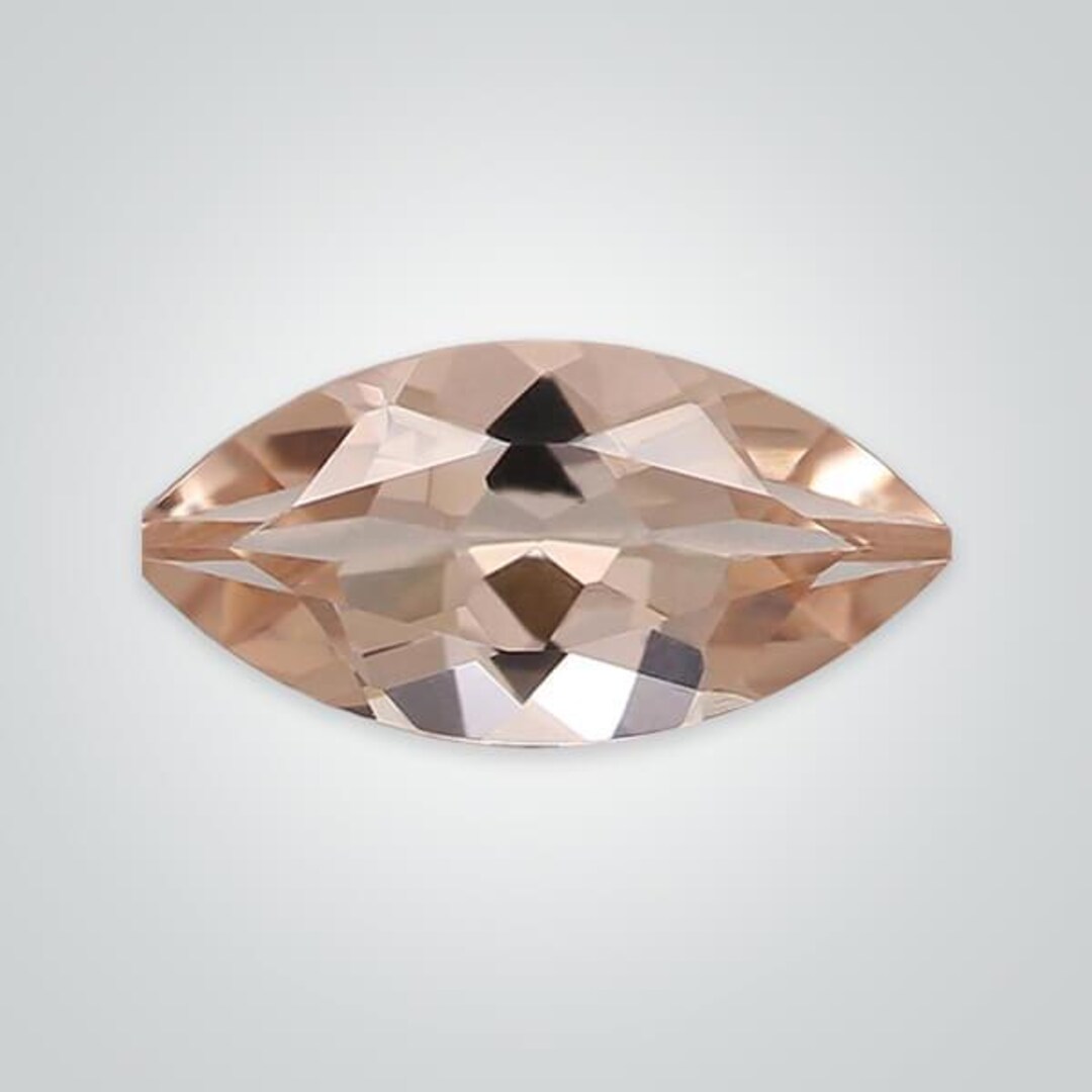 Marquise Cut Morganite Loose Peach Morganite Lab Grown for Jewelry ...