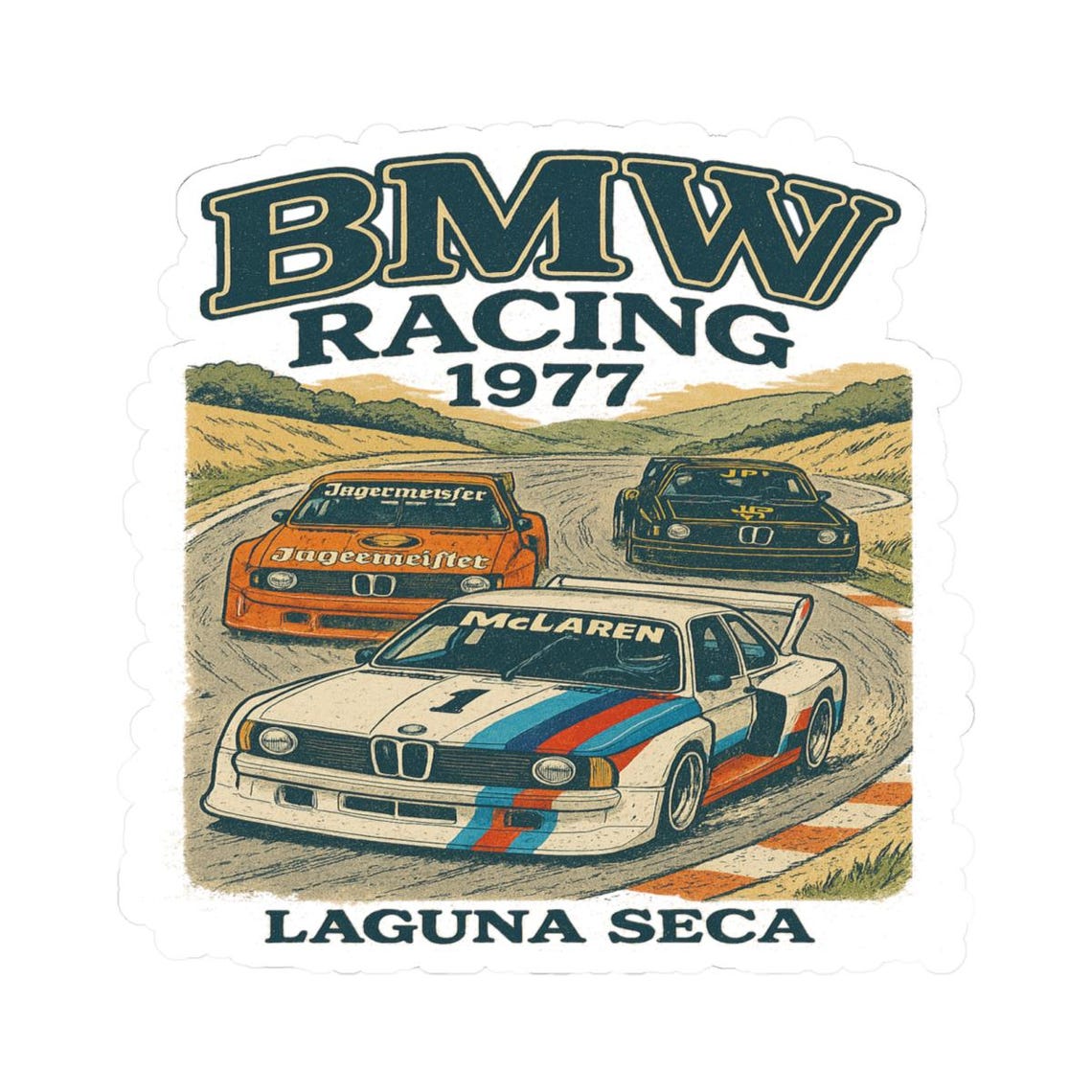 BMW Racing Laguna Seca WCD Original Sticker - Etsy