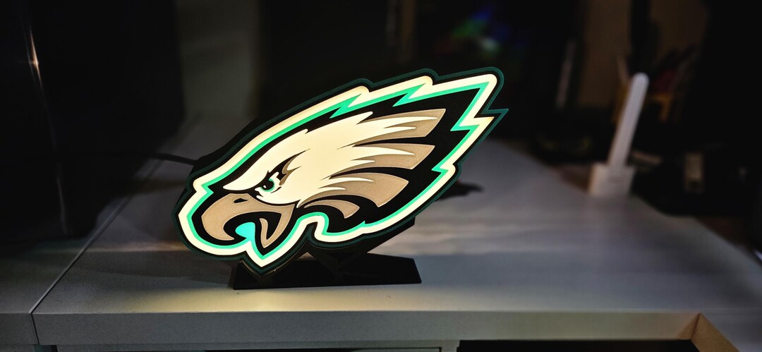 Philadelphia Eagles Led Lightbox Sign | Lamp | Philadelphia Eagles Logo ...