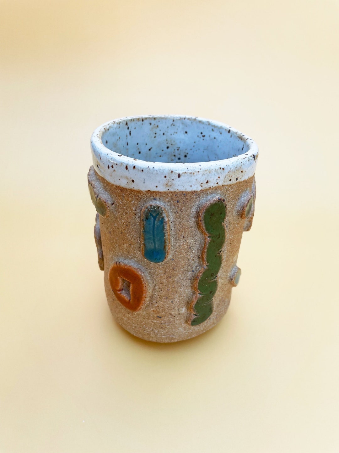 CERAMIC VASE Handmade Pottery Centerpiece Decor Biomorphic Biological ...