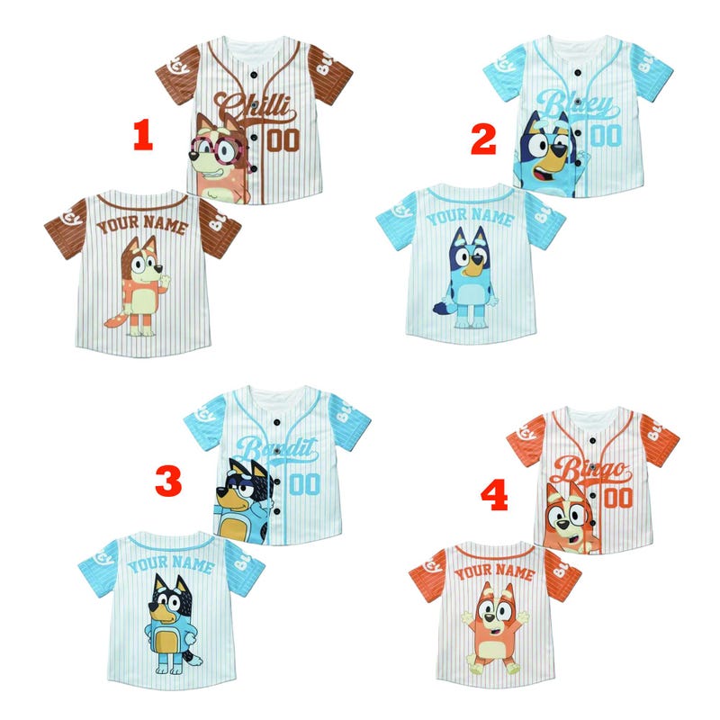 Bluey Boy Birthday Jersey - Etsy