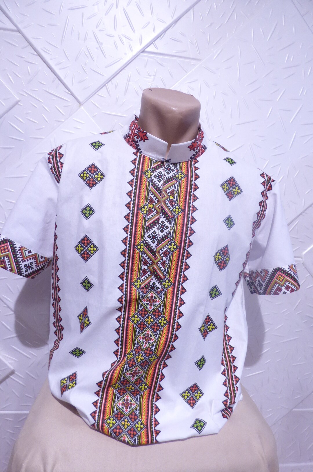 Men's Shirt With Bulgarian Ethnic Motifs. - Etsy