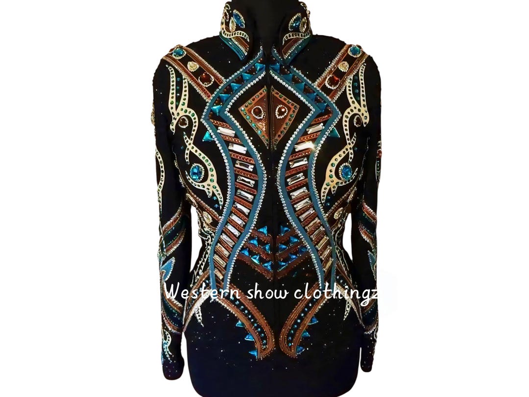 Handmade Western Show Jacket, Rodeo Queen, Embellished Rail Jacket - Etsy