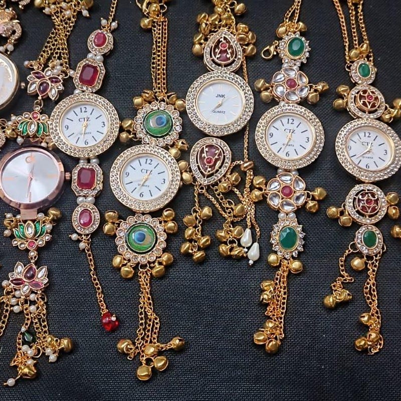 Kundan Wrist Watch - Etsy