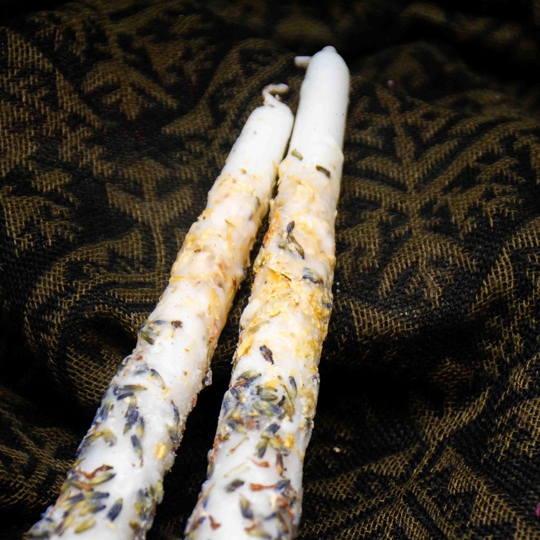 Moon Goddess Ritual Candles - Dressed Ritual Candle Set - Spellcandle ...