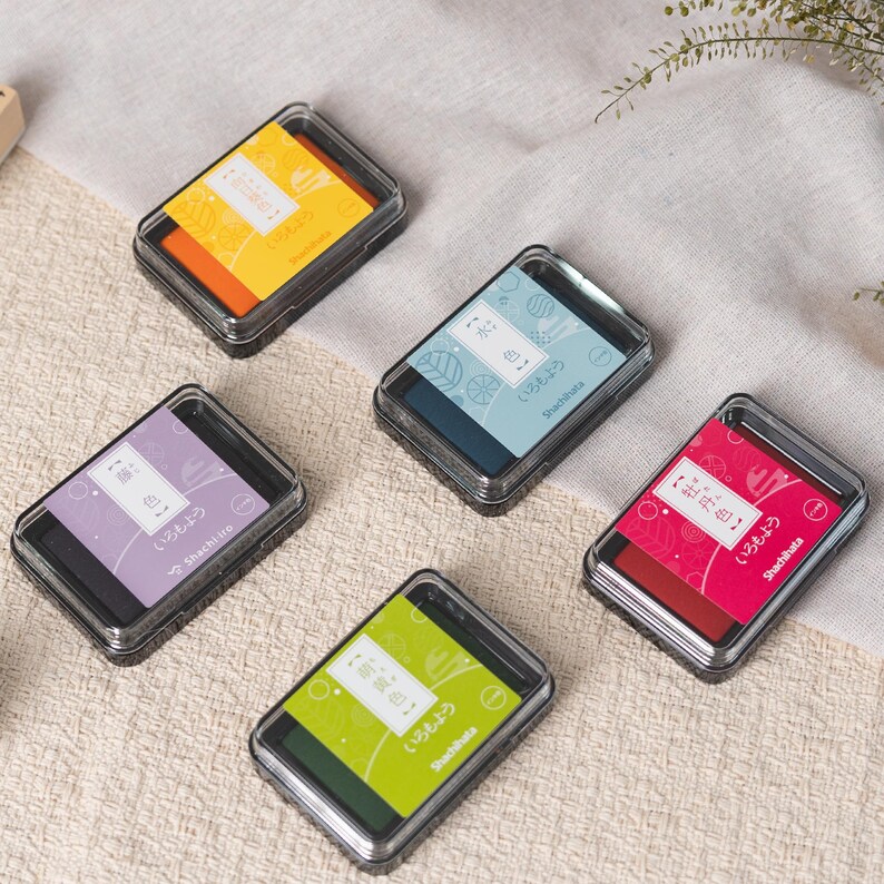 29 Colors of Shachihata Oil-based Pigment Stamp Ink Pads-quick Drying ...