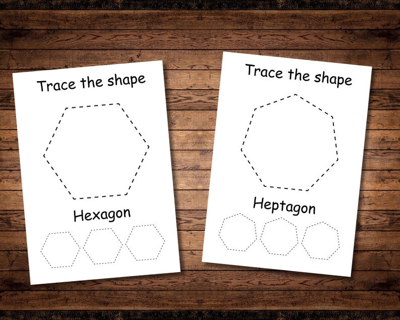 16 Printable Shape Tracing Worksheets for Preschool and Toddlers ...