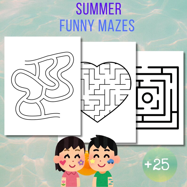 120 Fun Summer Activities for Kids Printable Pack in English Tracing ...