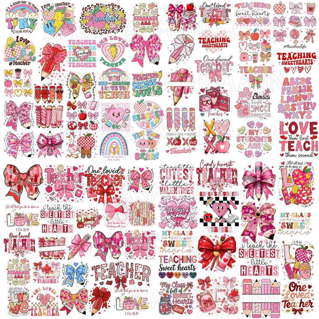 Paquete de San Valentín con imágenes prediseñadas de profesor preppy ...