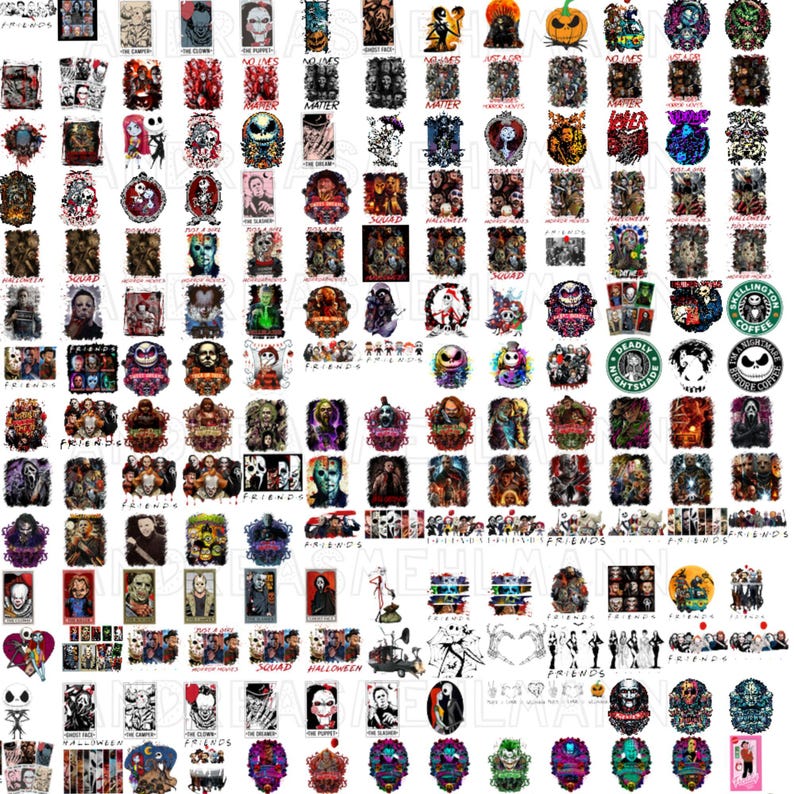 1000+ Horror Villains PNG Bundle, Scary Movie Characters Svg, Halloween ...