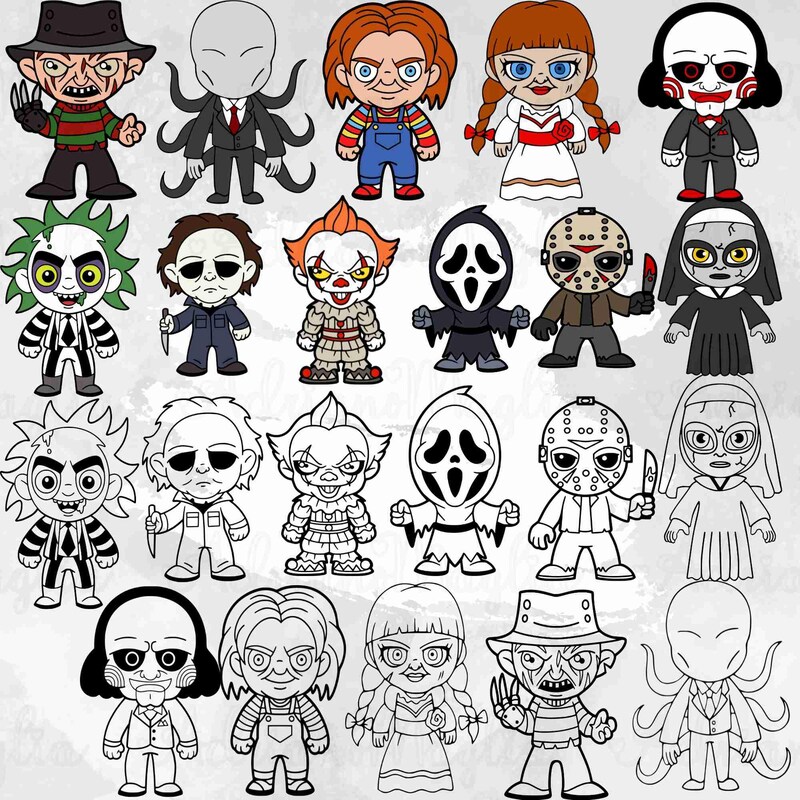 Horror Characters - Etsy