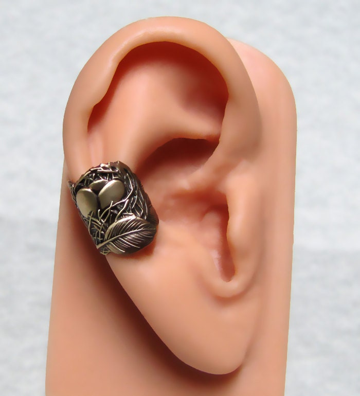 Sparrow Bird Nest Ear Cuff - Etsy