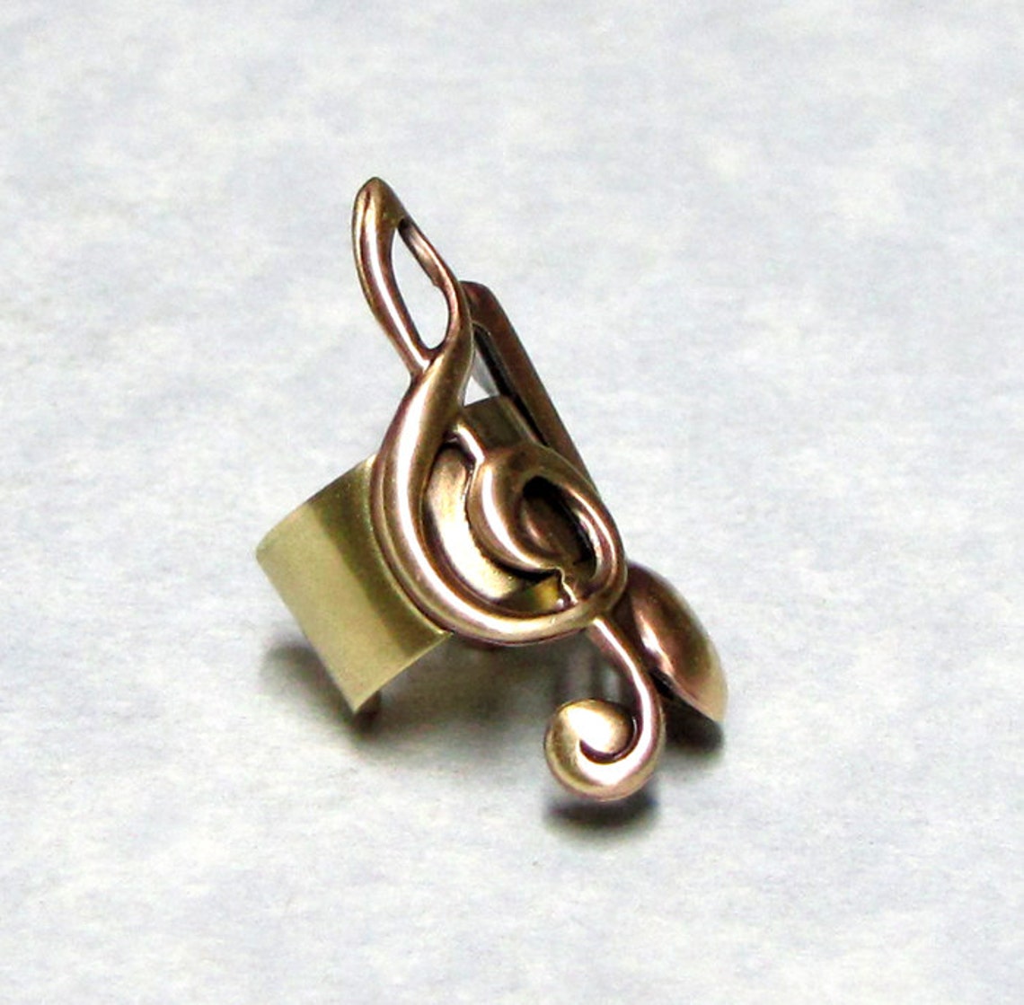 Treble & Quarter Musical Note Ear Cuff ' Right Ear ' - Etsy