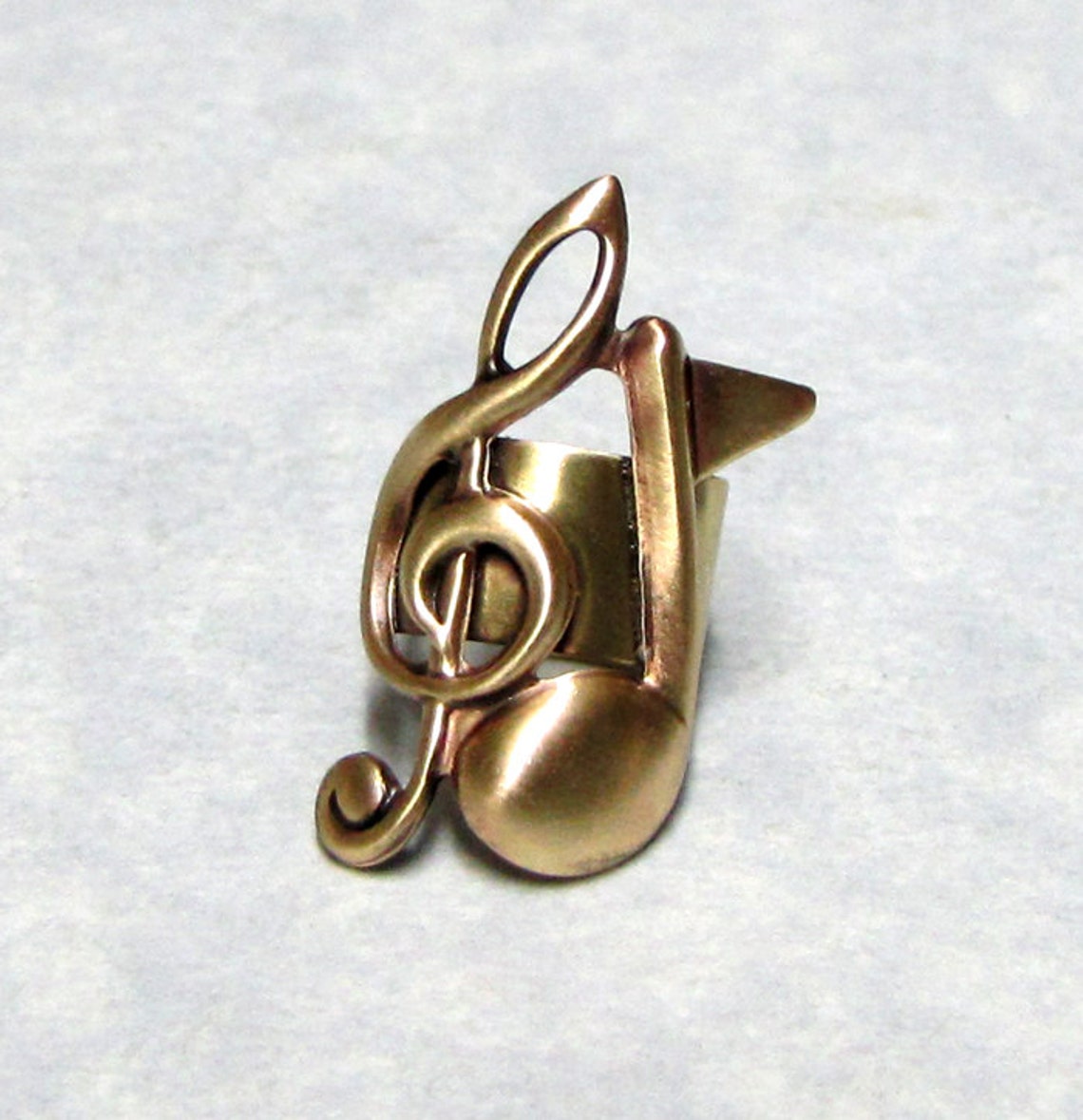 Treble & Quarter Musical Note Ear Cuff ' Left Ear ' | Etsy