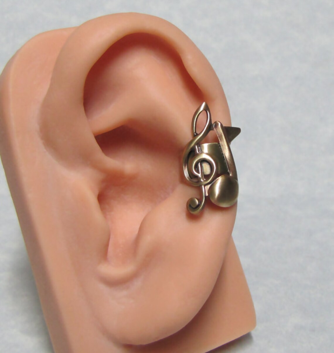 Treble & Quarter Musical Note Ear Cuff ' Left Ear ' - Etsy