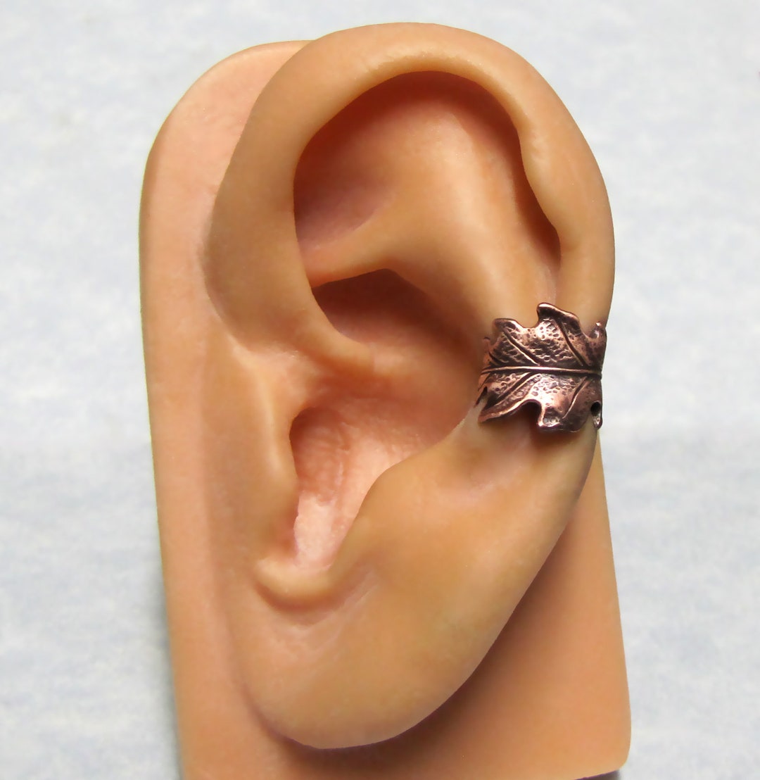 Oak Leaf Forest Ear Cuff ' Copper Tone ' - Etsy