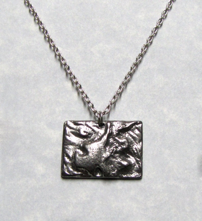 Colorado State Necklace Geology Land Scape ' Stainless - Etsy