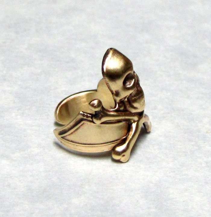 Pirate Nautical Ear Cuff ' Sword and Skull and Cross Bone | Etsy