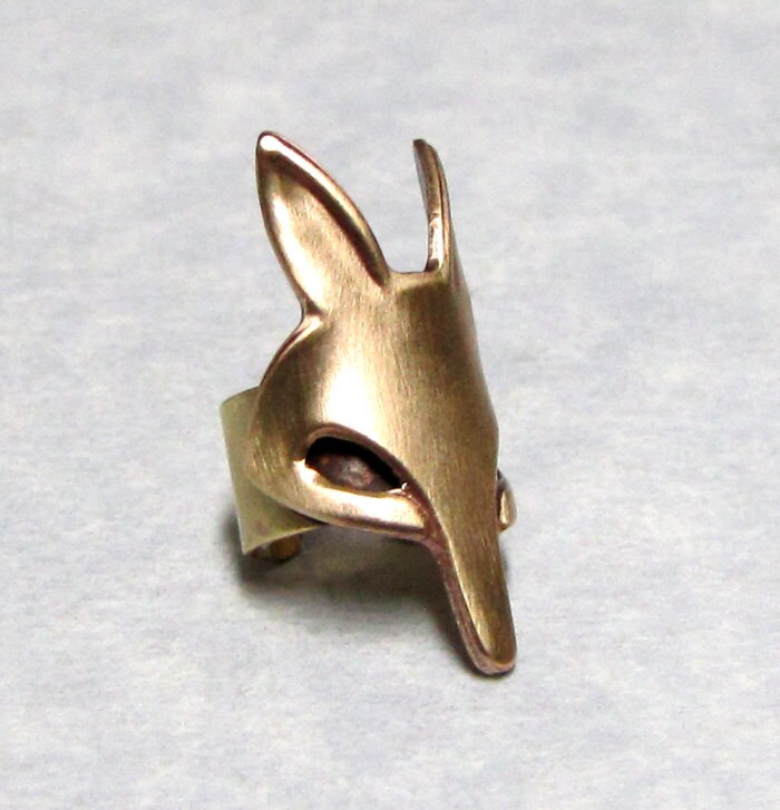 Fox Head Ear Cuff ' right ear ' | Etsy