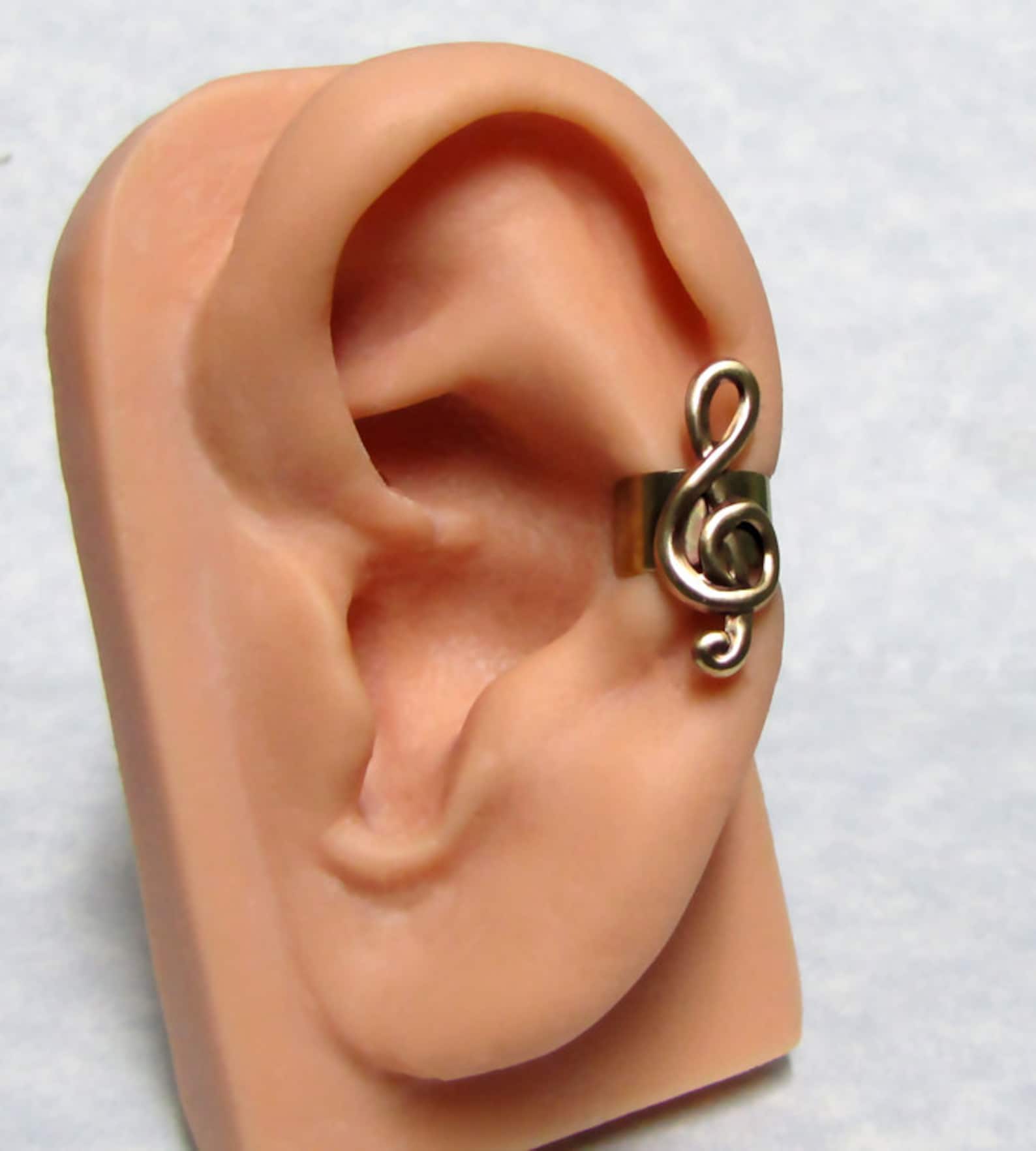 Treble Clef Musical Ear Cuff ' Left Ear ' | Etsy