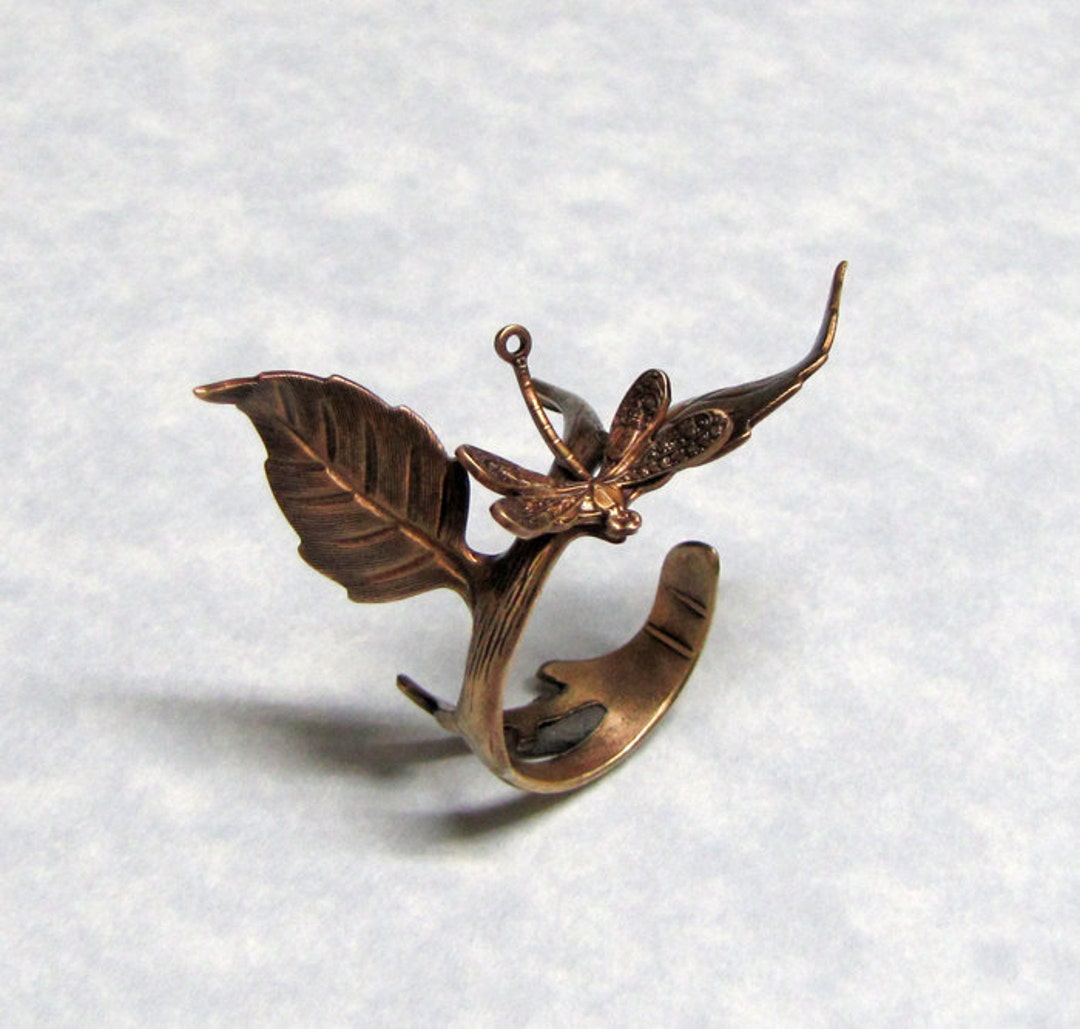 Fairy Tale of Dragonflies, Forest Ring - Etsy