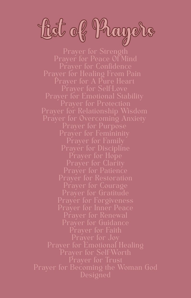 30 Prayers for Women | Christian Prayer Book | Daily Encouragement ...