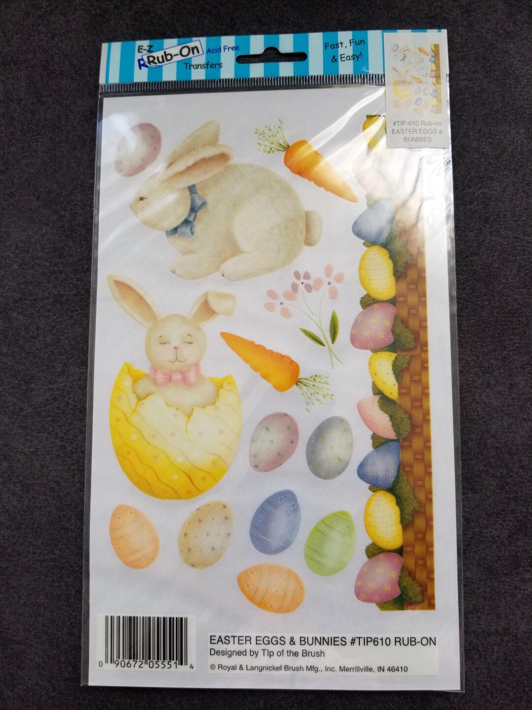 E-Z Rub on Transfers--easter Eggs & Bunnies - Etsy