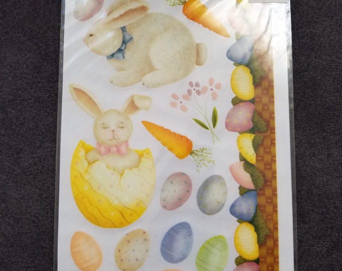 E-Z Rub on Transfers--easter Eggs & Bunnies - Etsy