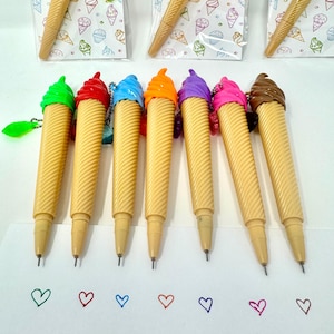 Ice Cream Party Favor Summer Party Favor Assembled Goodie Bag Pen Party ...