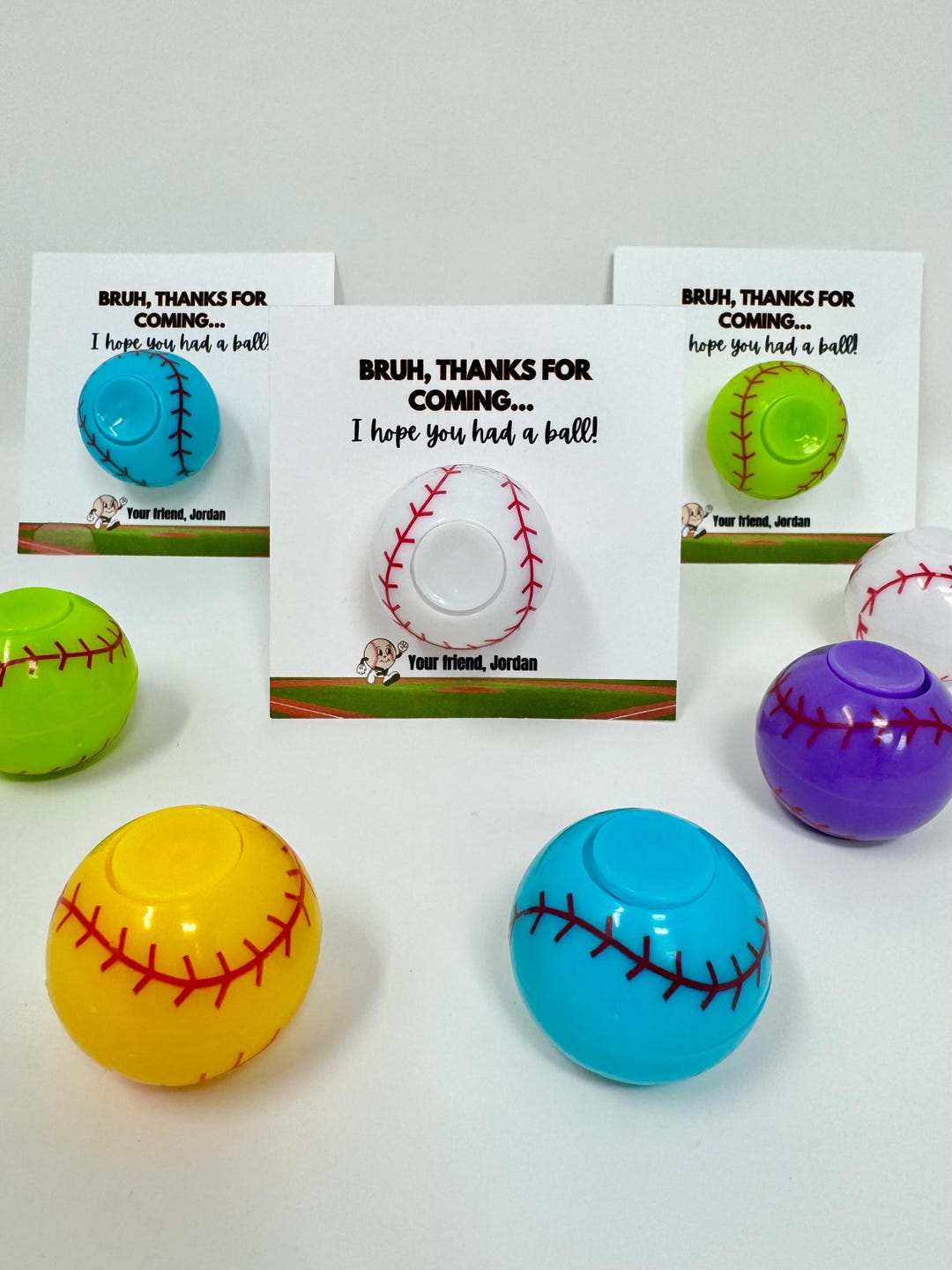 Baseball Party Favor Custom Sport Party Favor Noncandy Baseball Team ...