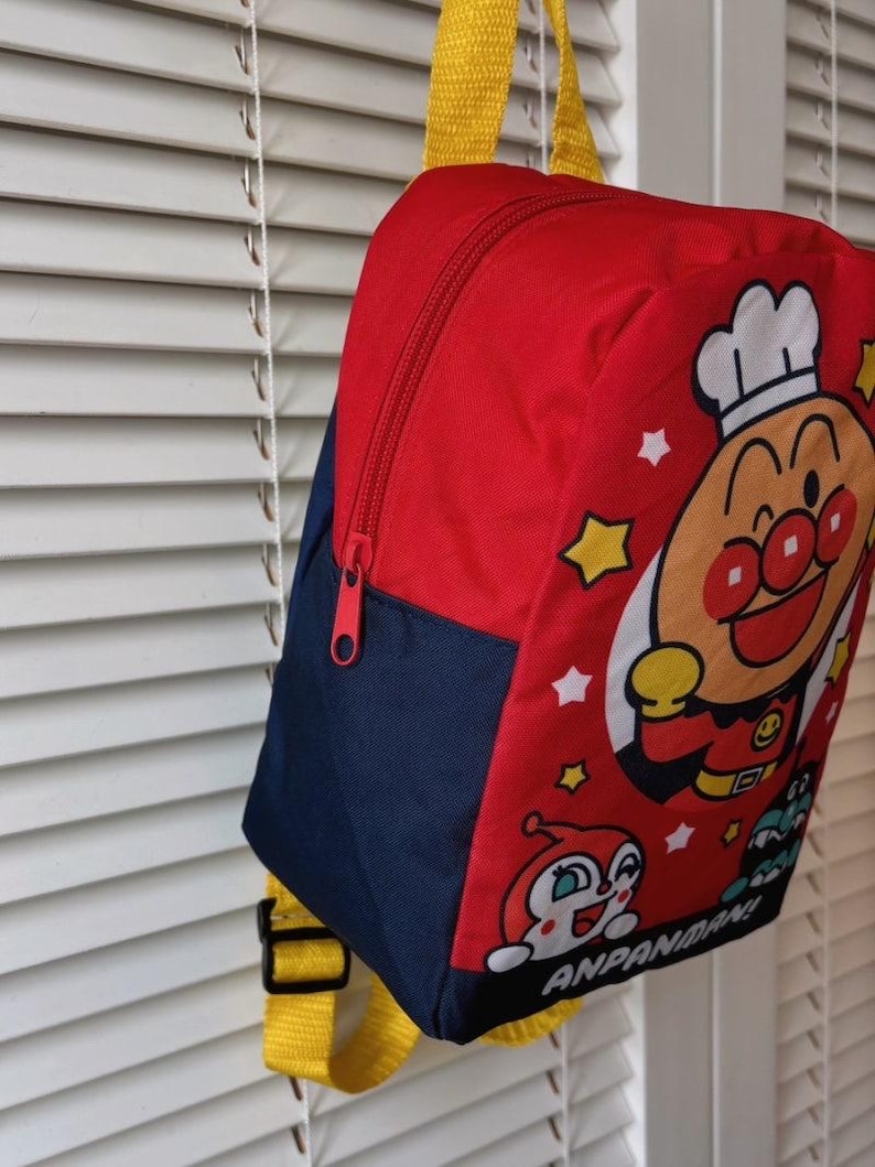 Anpanman Kids Mini Backpack – Japanese Character Bag With Adjustable ...