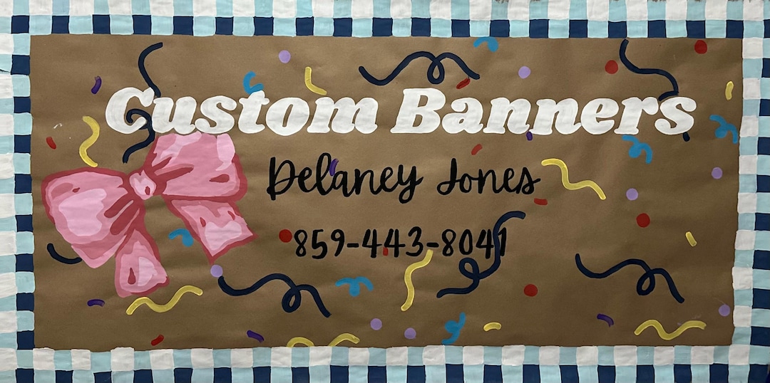 Hand Painted Banners - Etsy
