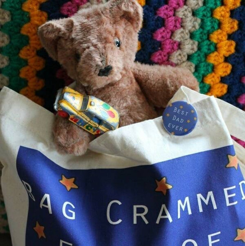 Dad Stuff Tote Bag Gift for New Dad Funny Daddy Bag | Etsy