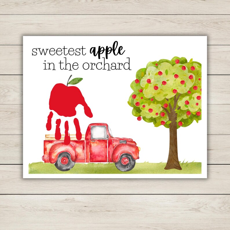 Sweetest Apple Printable Craft for Kids, Fall Apple Activity, Fall ...