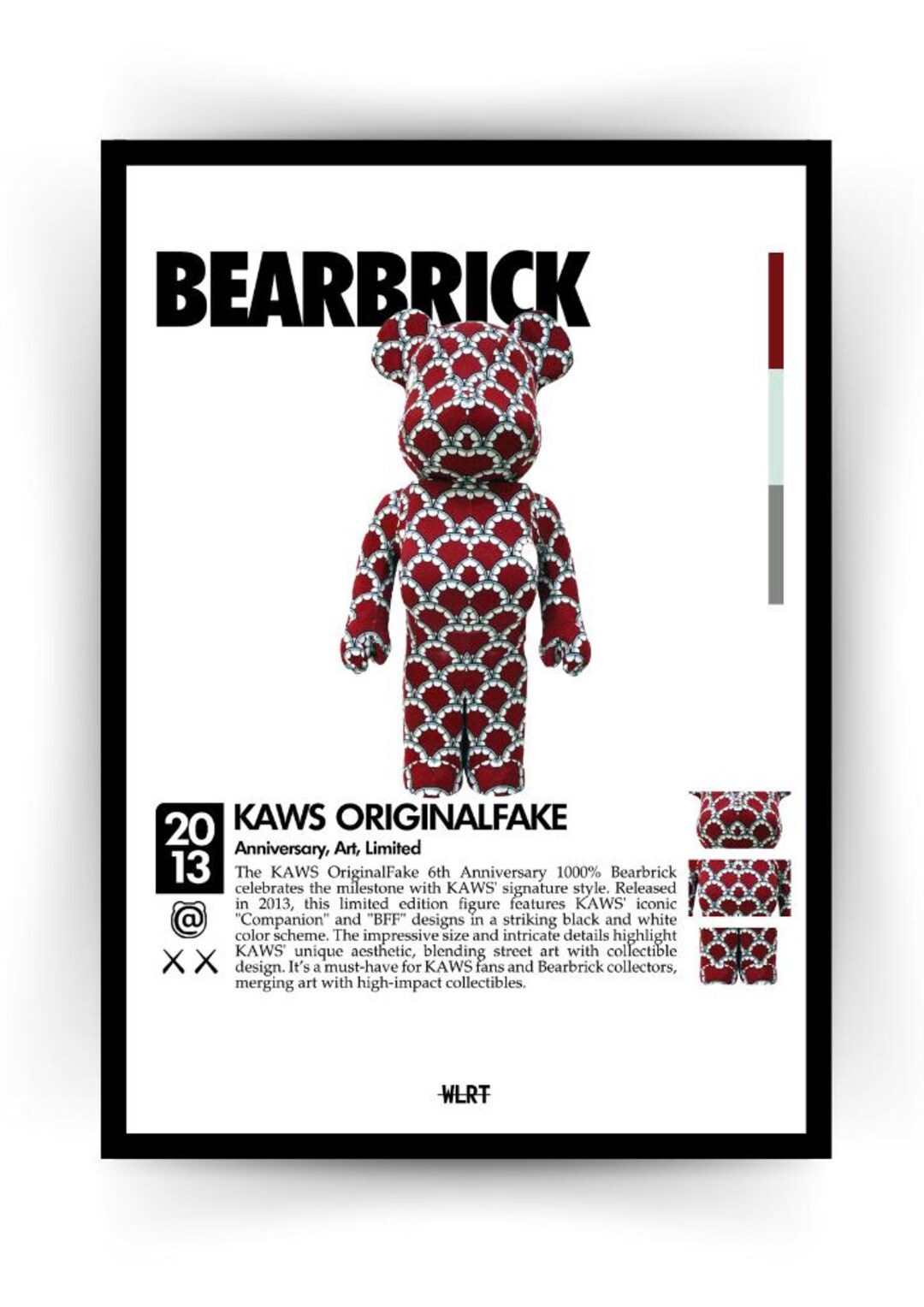 Kaws Bearbrick - Orginalfake Poster - Etsy