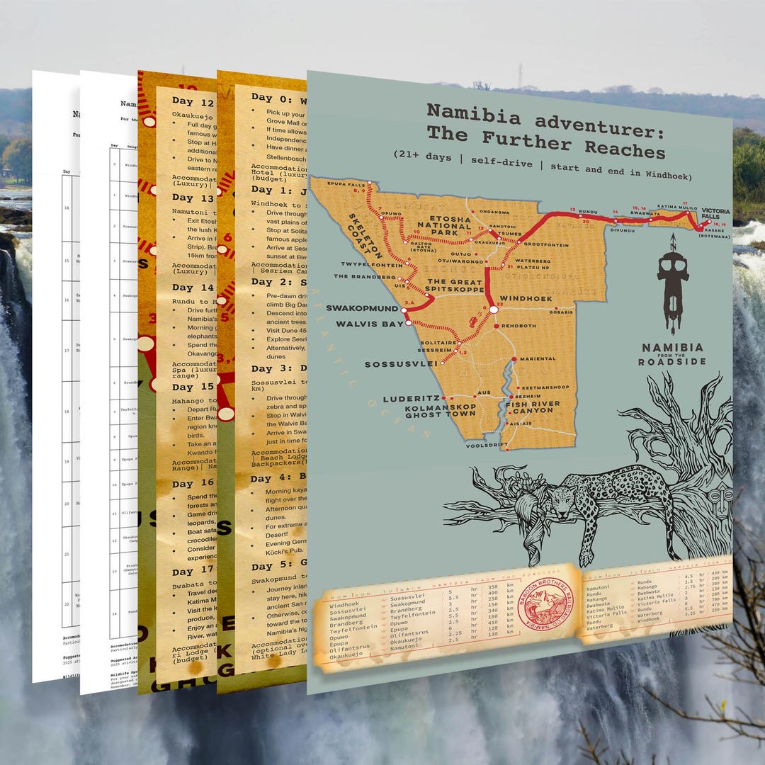 Namibia Self-drive Itinerary - Namibia Adventurer: the Further Reaches ...