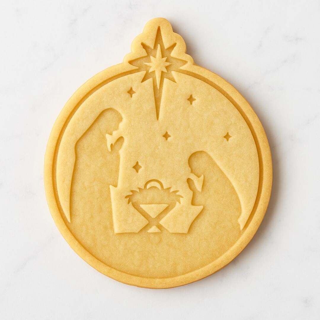Digital Nativity Scene STL Cookie Cutter Embosser for Christmas Baking ...