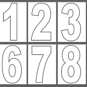 Cake Template Bundle: A-Z Letters, 0-9 Numbers, Shapes - Printable ...