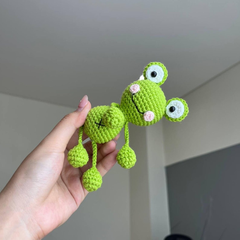 Leggy Frog Crochet Pattern PDF, Amigurumi Frog Plush Tutorial, Easy ...